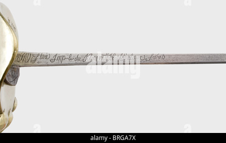 A Prussian cuirassier sword,model 1817(French form)Massive double ...