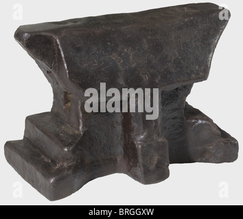 A large German anvil,16th/17th century A large iron blacksmith's anvil ...