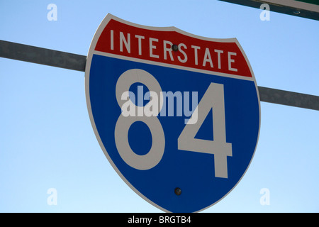 Interstate 84 road sign near Boise, Idaho, USA Stock Photo - Alamy