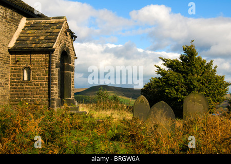 St. James' chapel at Woodhead, Longdendale Valley, Peak District ...