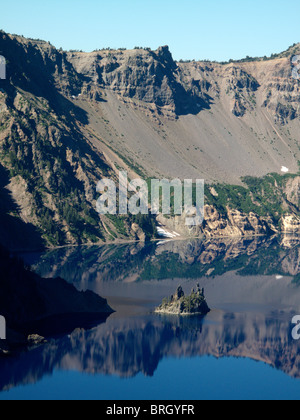 US national parks, Crater Lake National Park, Panoramic image, view of ...