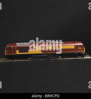 An EWS class 67 diesel locomotive number 67007 working an intermodal ...