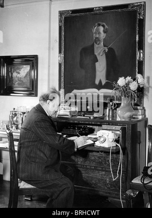 SIR HENRY JOSEPH WOOD (1869-1944) English conductor in 1940 Stock Photo ...