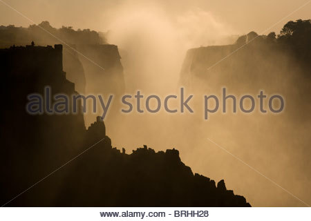 Mist over the cliffs of Victoria Falls Stock Photo - Alamy