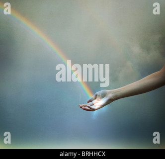 Hand touching business concept concept Stock Photo - Alamy