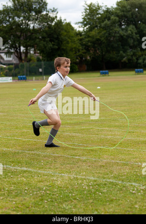 skipping race on sport's day Stock Photo - Alamy