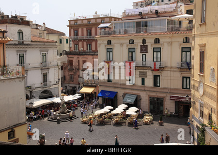 Piazza del Duomo square, Amalfi, Amalfi coast, Campania, Italy, Europe ...
