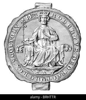 Black and White Illustration; The Seal of Robert Fitz-Walter, leader of ...