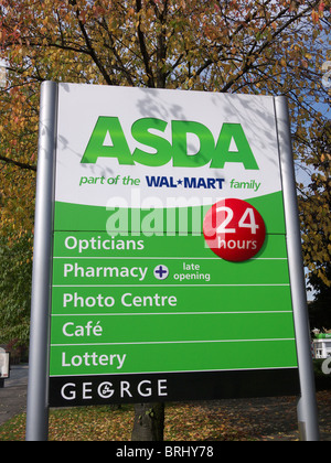 Asda information sign, Chadderton, Oldham, Lancashire, England, UK ...