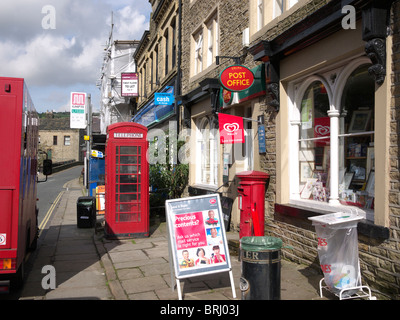 Delph village post office, Saddleworth, Greater Manchester, UK Stock ...