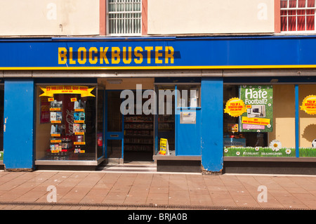 The Blockbuster video and dvd library rental shop store at Stowmarket ...