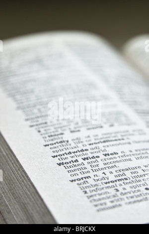 Dictionary World Wide Web Stock Photo - Alamy
