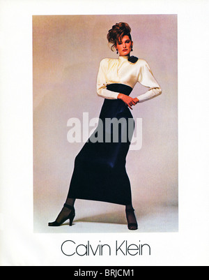 1980s USA Calvin Klein Magazine Advert Stock Photo: 85334748 - Alamy