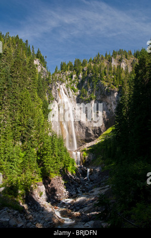 Comet Falls Mount Rainier 1 Stock Photo - Alamy