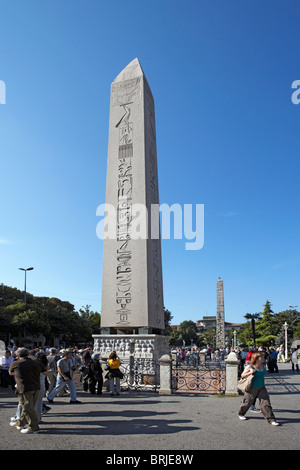 Obelisk of Theodosius in Constantinople and the Obelisk of Luxor at the ...