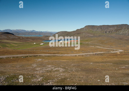 Greenland, Erik's Fjord (aka Eriksford). Historic Brattahlid (aka ...