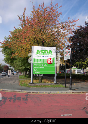 Asda information sign, Chadderton, Oldham, Lancashire, England, UK ...