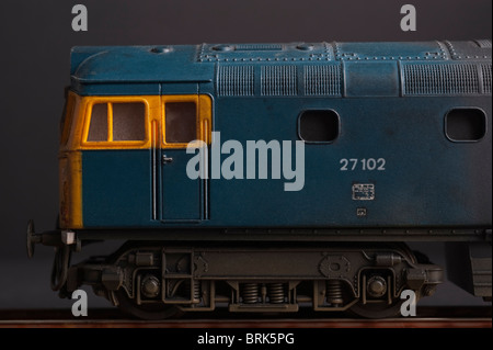 Class 27 Diesel Locomotive, BR Blue Livery, weathered Stock Photo - Alamy