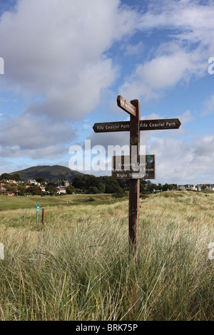 Fife Coastal Path sign Lower Largo Fife Scotland April 2015 Stock Photo ...