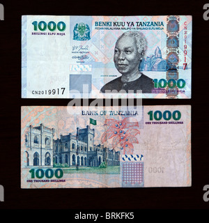 Zanzibar, Tanzania. Tanzanian Banknote. 1000 Shillings, front. Julius ...