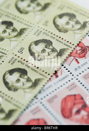 Indian Postage Stamp, 1 rupee Stock Photo - Alamy