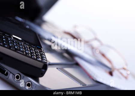 Business attribute, Computer background Stock Photo - Alamy