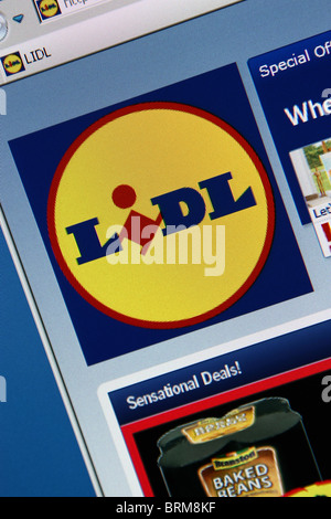 Lidl grocery shopping website Stock Photo - Alamy