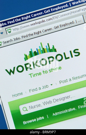 online job search website Workopolis Stock Photo - Alamy