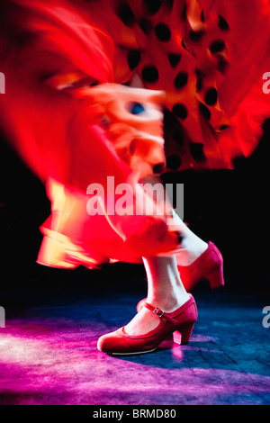 Traditional girl dancing flamenco in Spain Stock Photo - Alamy