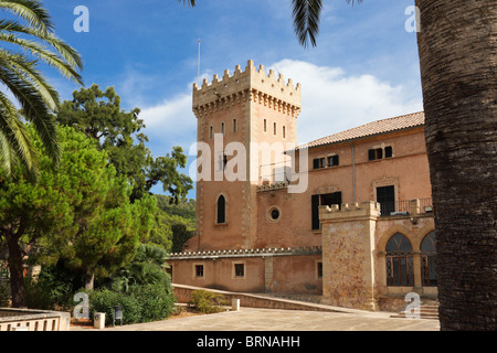 Castell de Son Mas, Andratx, Majorca, the Balearic Islands, Spain Stock ...