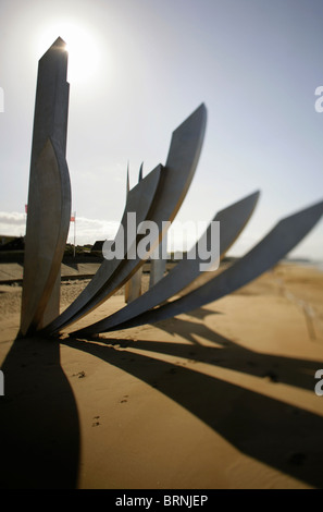 "Les Braves" sculpture commemorating US and Allied landings on the D ...
