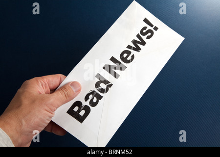 Bad News Letter Envelope Stock Photo - Alamy