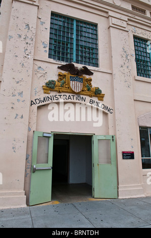 Prison administration building, Alcatraz Island, San Francisco ...
