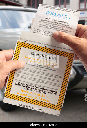 A penalty charge notice parking ticket Stock Photo - Alamy