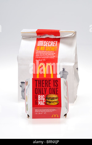 McDonald's bag isolated on white background Stock Photo: 50008788 - Alamy