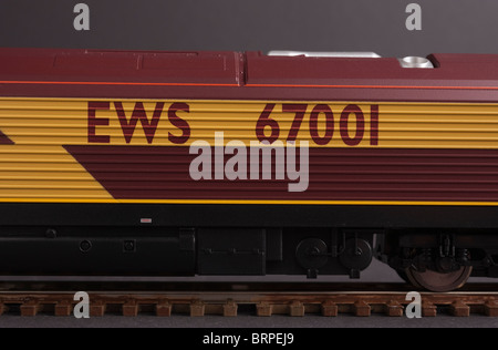 An EWS class 67 diesel locomotive number 67007 working an intermodal ...