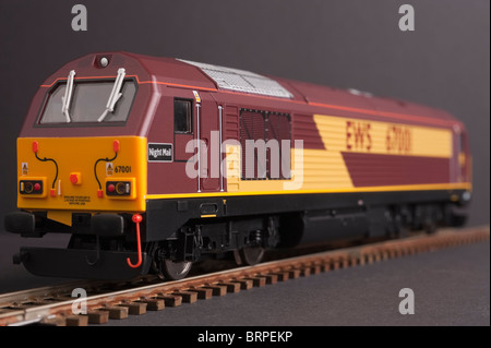 An EWS class 67 diesel locomotive number 67007 working an intermodal ...