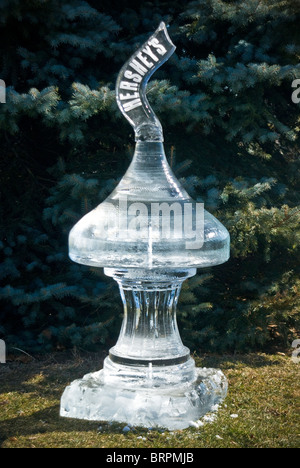 Ice carving creations at Hershey Park Rose Gardens winter festival ...