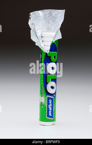Packet of Polo mints on a white background Stock Photo - Alamy