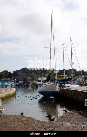 The waterfront and slipway at Lymington, Hampshire Stock Photo - Alamy