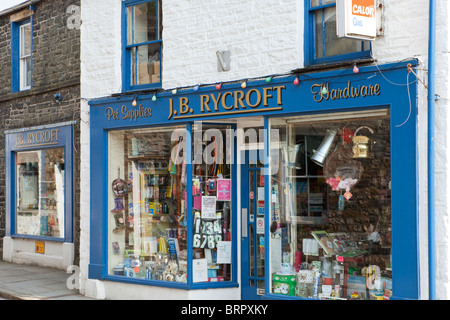 A traditional British hardware shop or store in Dorchester town centre ...