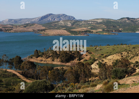 Reservoir, Embalse del Guadalteba, Near Ardales, Malaga Province ...