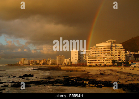 Rainbow over the Atlantic Ocean Stock Photo - Alamy