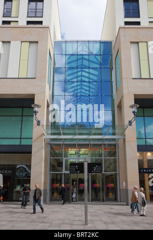St Davids' (Dewi Sant) new shopping centre entrance in Queens Street ...