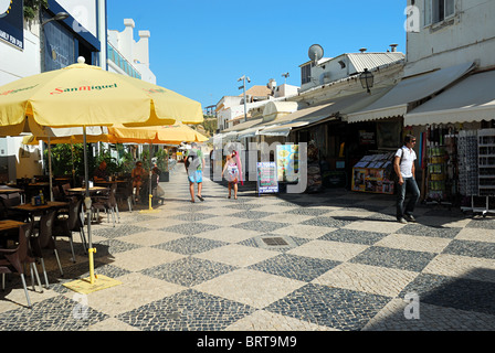 Portugal, Algarve, Albufeira, Shops & Restaurant Stock Photo - Alamy