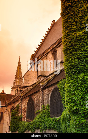 Notre Dame church at sunset, Dijon, France Stock Photo - Alamy