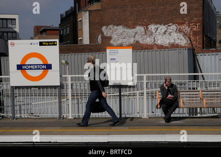 London overground Homerton Station Stock Photo - Alamy