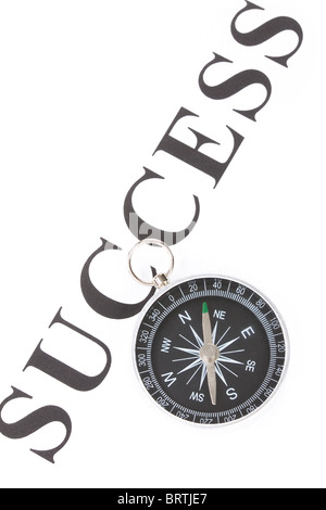headline success and Compass, concept of choice Stock Photo - Alamy