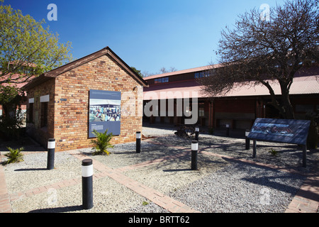Museum Africa and Mary Fitzgerald Square tourist sign. Newtown area of ...