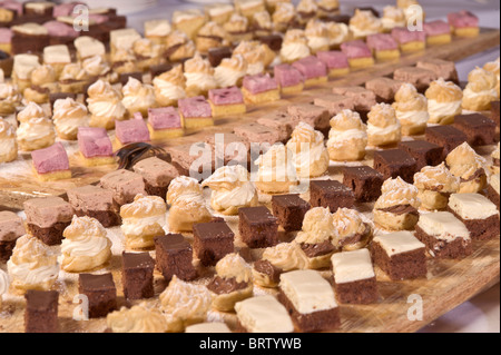 Sweet cake on a platter (buffet Stock Photo - Alamy
